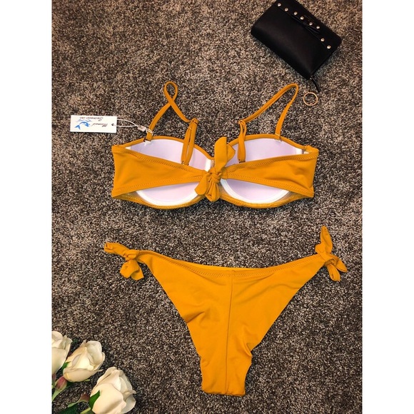 Swim | 2 Piece Mustard Color Bathing Suit | Poshmark